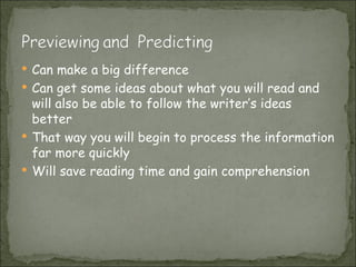 previewing and predicting | PPT