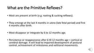 2- Primitive Reflexes.pptx in pediatrics | PPTX