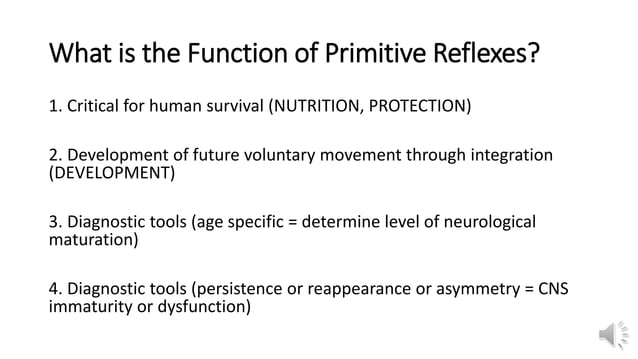 2- Primitive Reflexes.pptx in pediatrics | PPTX