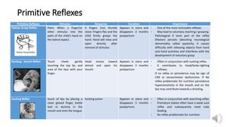 2- Primitive Reflexes.pptx in pediatrics | PPTX