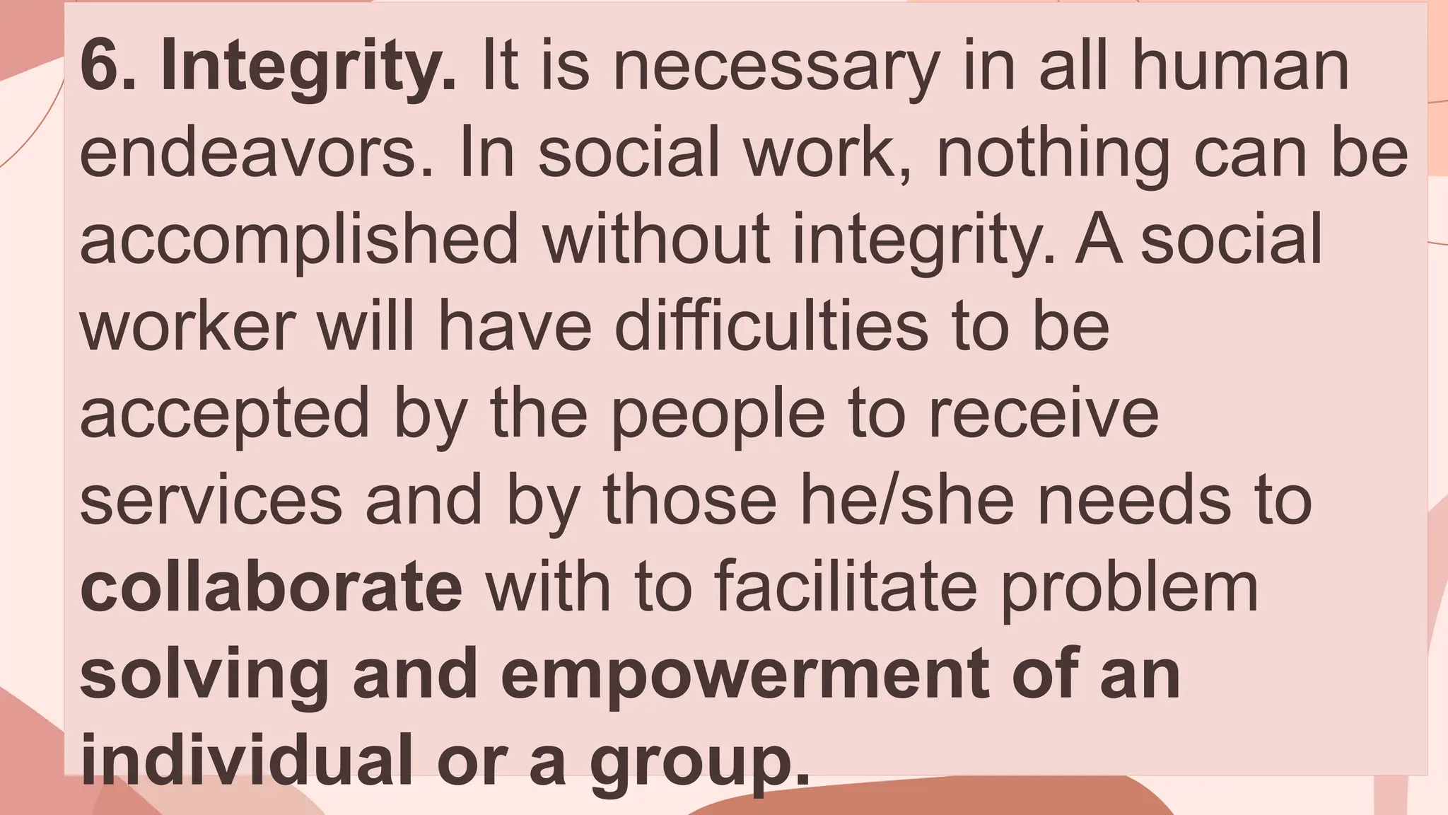 2-Principles and Core Values of the social workers | PPTX
