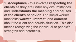 2-Principles and Core Values of the social workers | PPTX