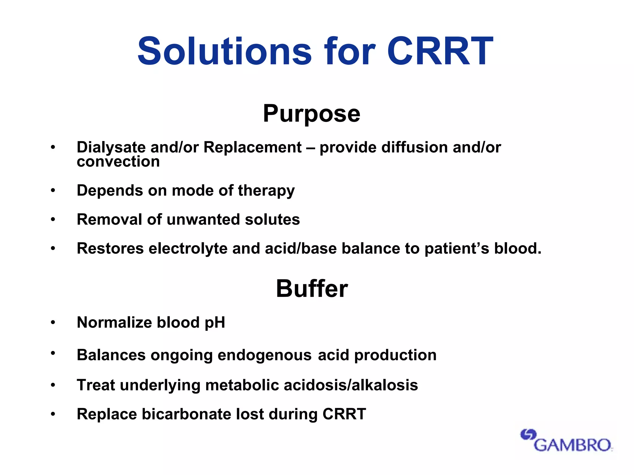 2 prismaflex crrt basic components - seg 2 | PPT