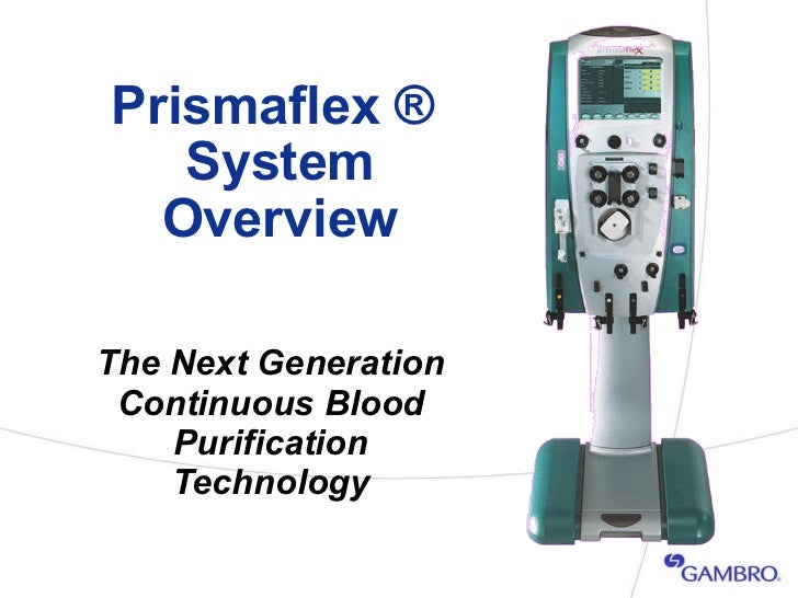 2 prismaflex crrt basic components - seg 2