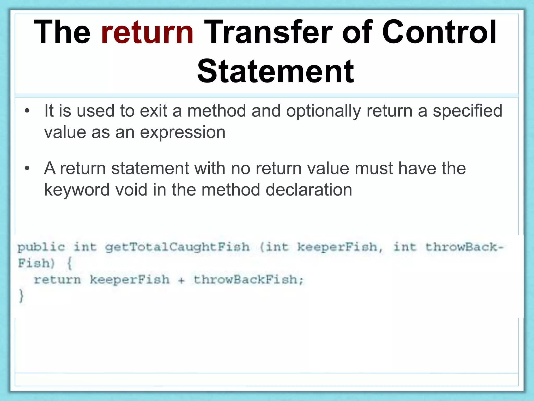 OCA JAVA - 2 Programming with Java Statements | PPT