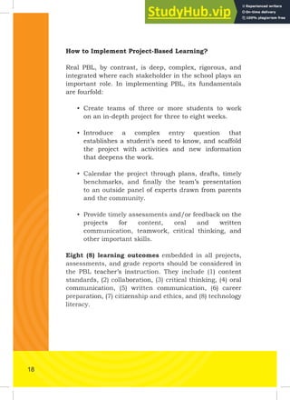 2 - Project Based Learning Handbook | PDF