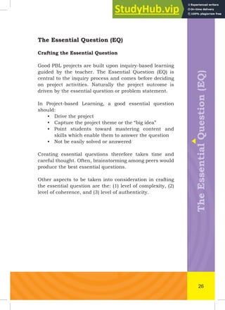 2 - Project Based Learning Handbook | PDF
