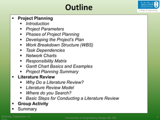 project planning literature review topics | PDF