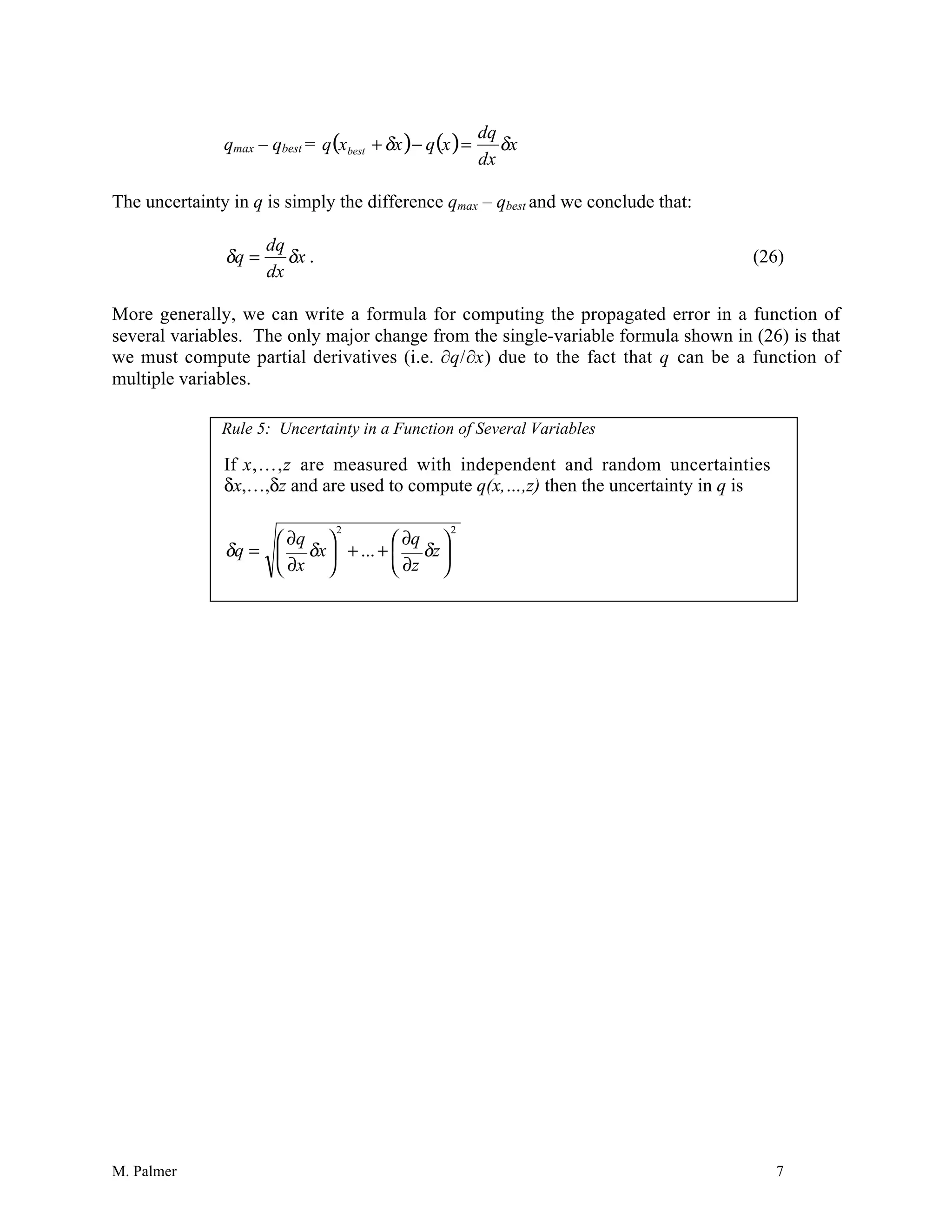 2.propagation of uncertaint | PDF