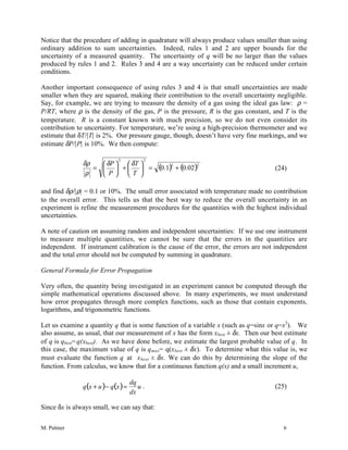 2.propagation of uncertaint | PDF