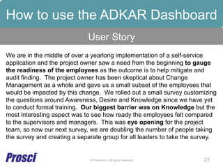 Prosci ADKAR Dashboard webinar | PDF