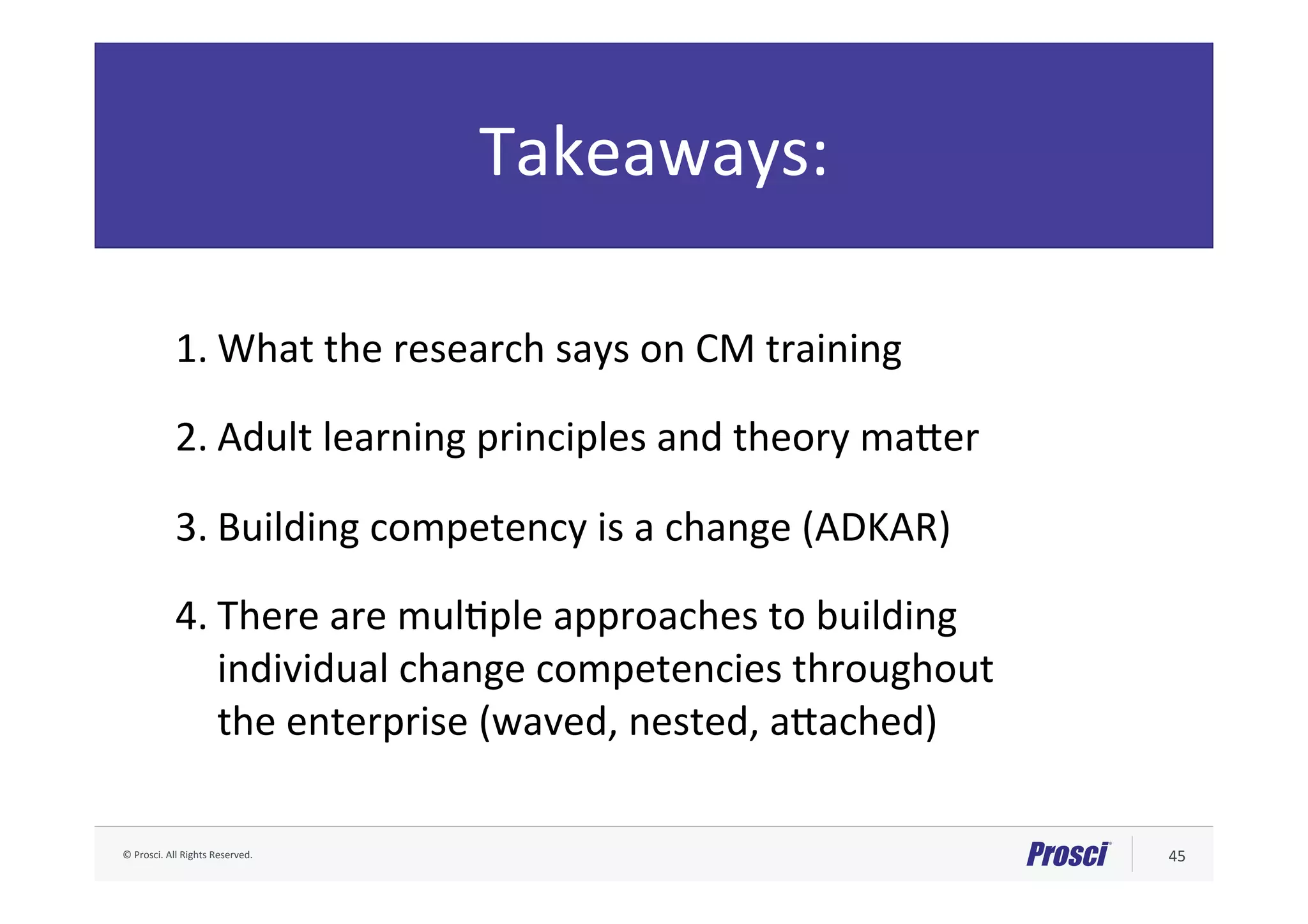 Prosci Webinar: Developing Role-Based Change Competency in an ECM ...
