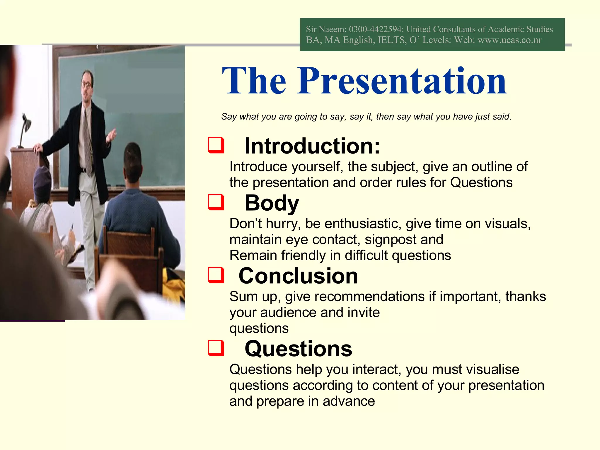 Public Speaking And Presentations | PPS