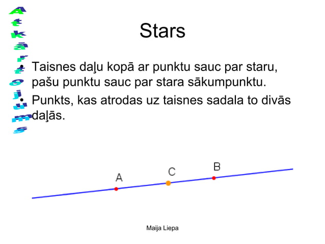 2. punkts, taisne un taisnes daļas | PPTX