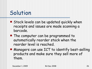 Purchasing & Stock Slides | PPT