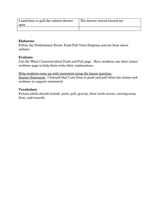 2. Push Pull Lesson | DOC