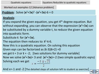 Simple Quadratic Equation