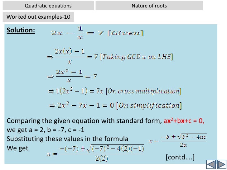 quadratic equations-1