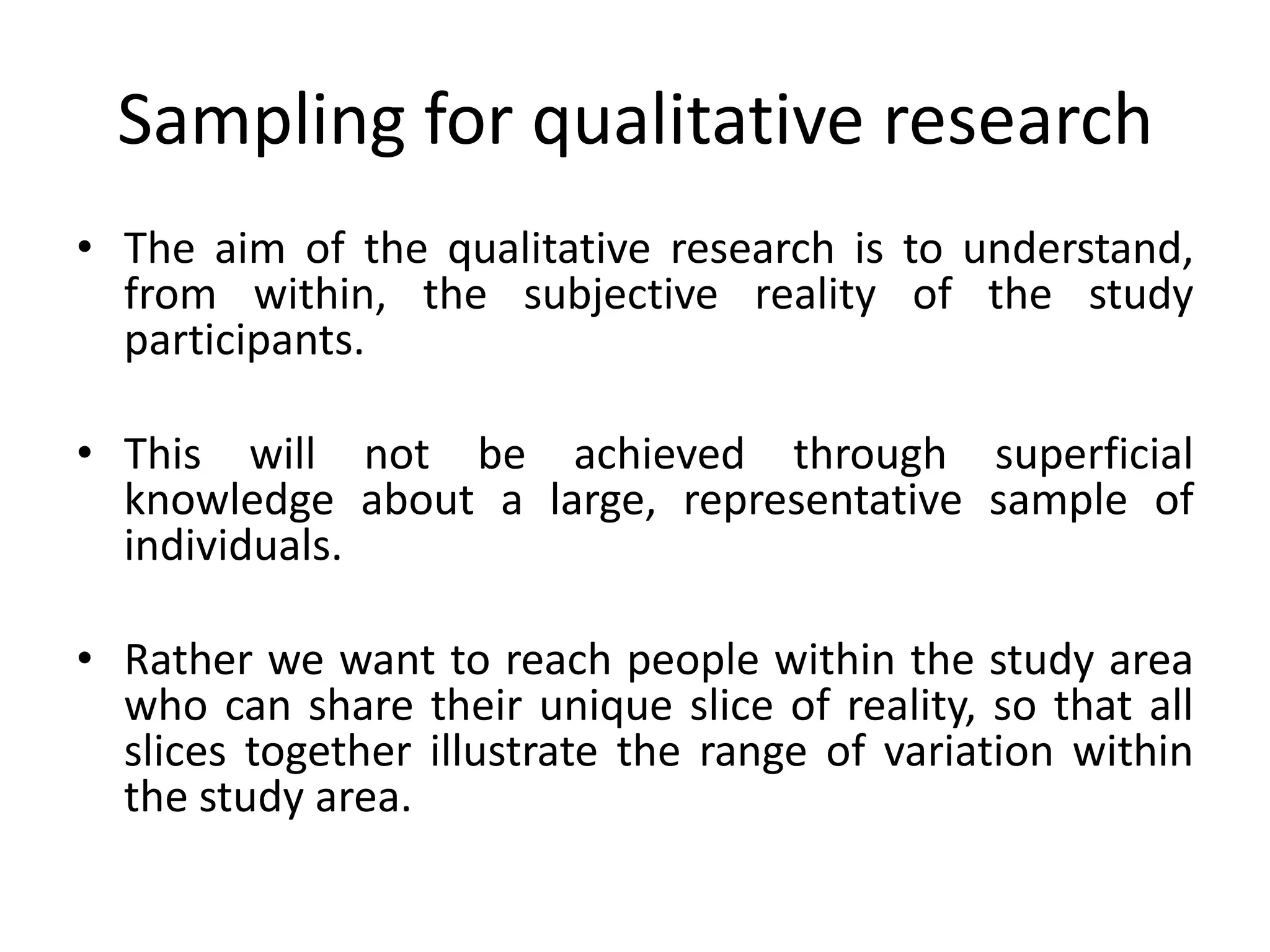 2. Qualitative sampling techniques by elmusharaf | PPTX