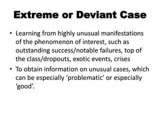 2. Qualitative sampling techniques by elmusharaf | PPTX