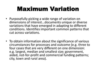 2. Qualitative sampling techniques by elmusharaf | PPTX