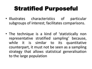 2. Qualitative sampling techniques by elmusharaf | PPTX