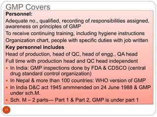 2-Quality-assurance-6th-Sem Quality control and GMP | PPTX