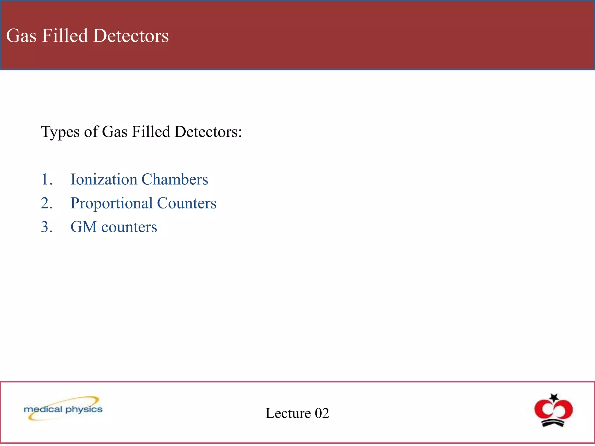 Radiation detection and measurement | PPTX