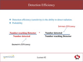 Radiation detection and measurement | PPTX