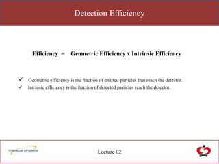 Radiation detection and measurement | PPTX