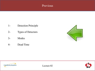 Radiation detection and measurement | PPTX