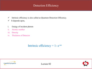Radiation detection and measurement | PPTX