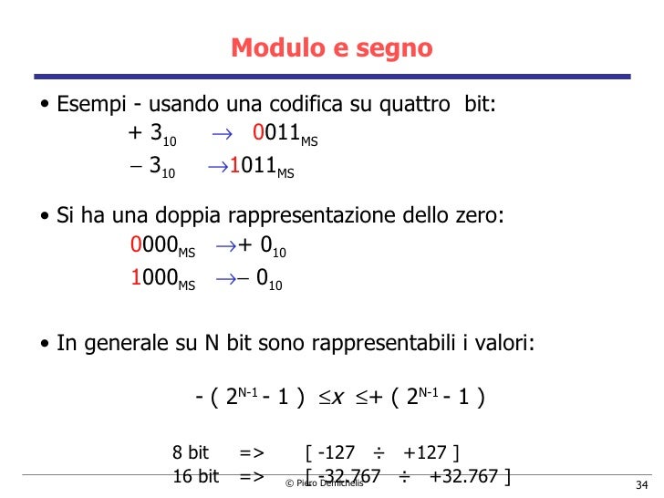 2 Rappresentazione Dei Dati