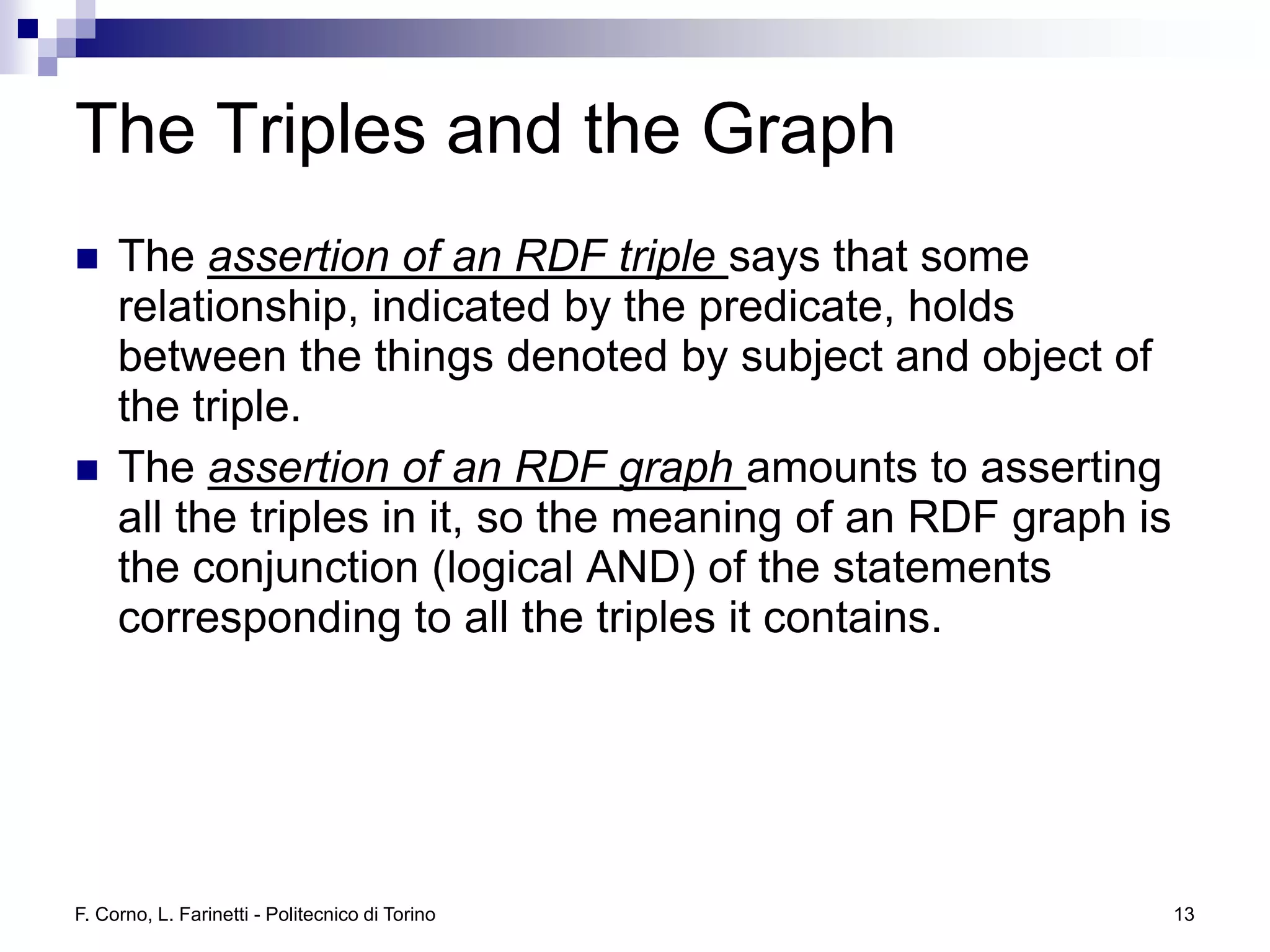 RDF - Resource Description Framework and RDF Schema | PDF