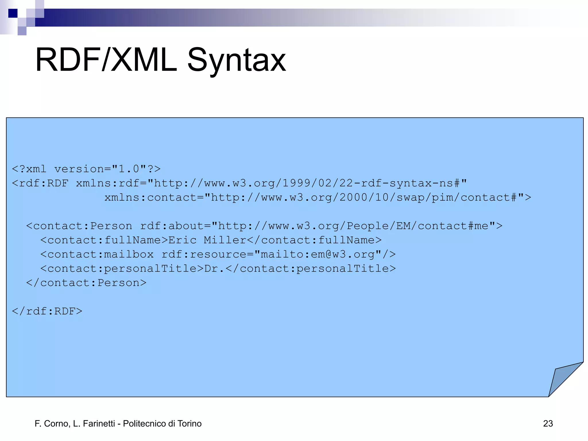 RDF - Resource Description Framework and RDF Schema | PDF