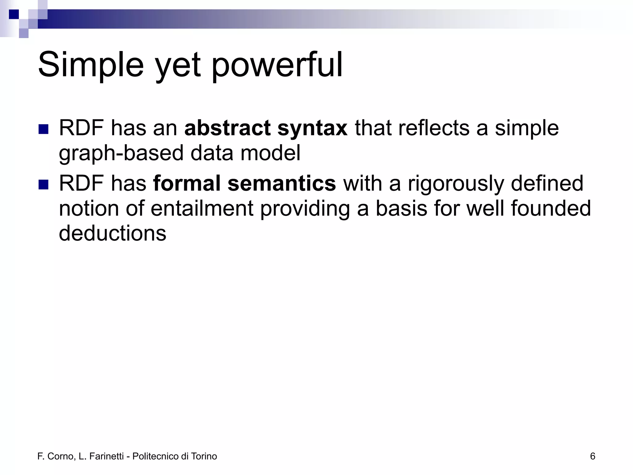 RDF - Resource Description Framework and RDF Schema | PDF