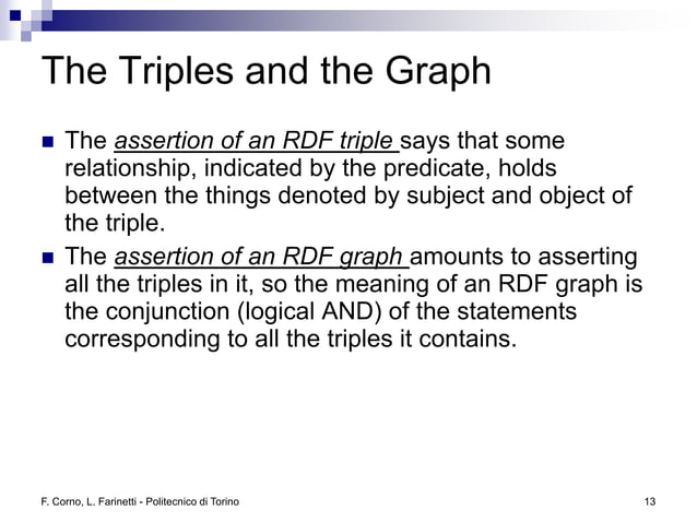 RDF - Resource Description Framework and RDF Schema | PDF