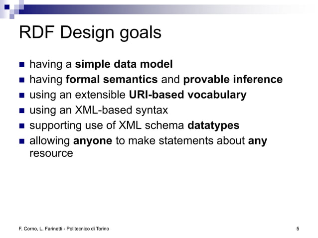 RDF - Resource Description Framework and RDF Schema | PDF