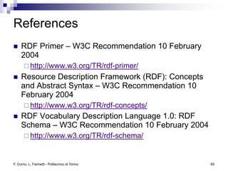 RDF - Resource Description Framework and RDF Schema | PDF