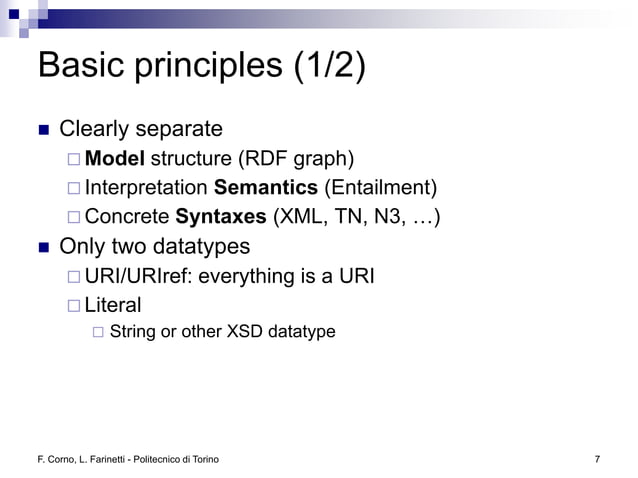 RDF - Resource Description Framework and RDF Schema | PDF