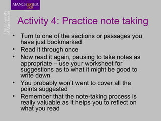 2. reading & note taking presentation (1) | PPT