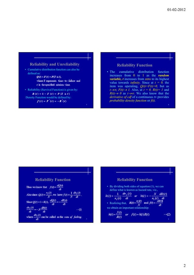 2 Reliability Function Pdf