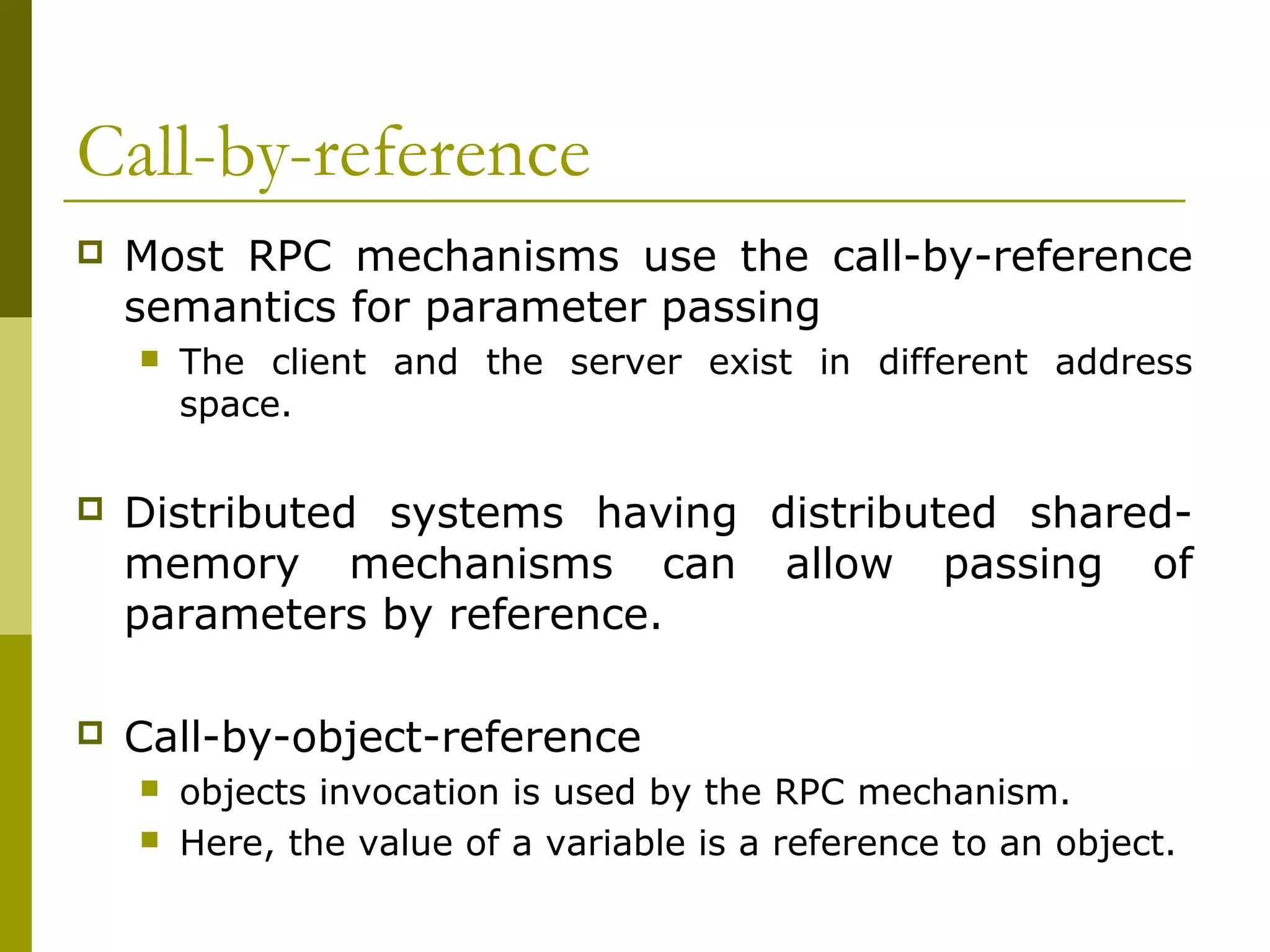 remote procedure calls | PPT