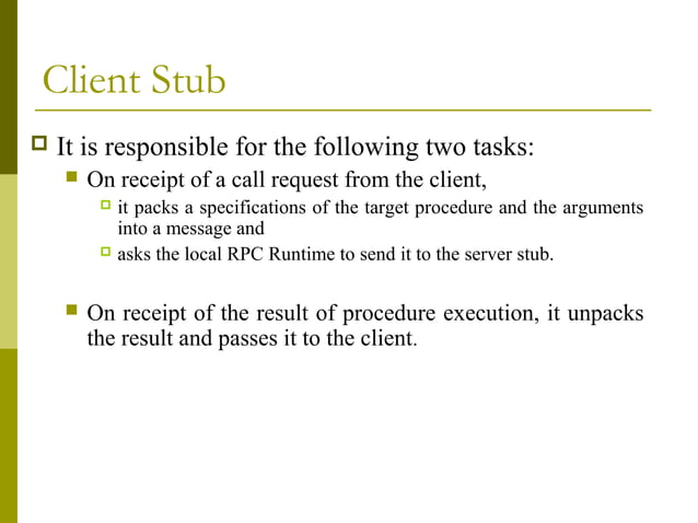 remote procedure calls | PPT