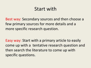 2 research ideas | PPT