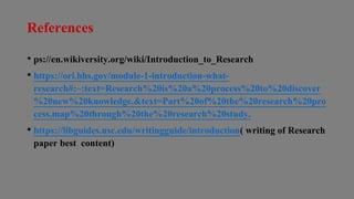 RESEARCH OBJECTIVE | PPTX