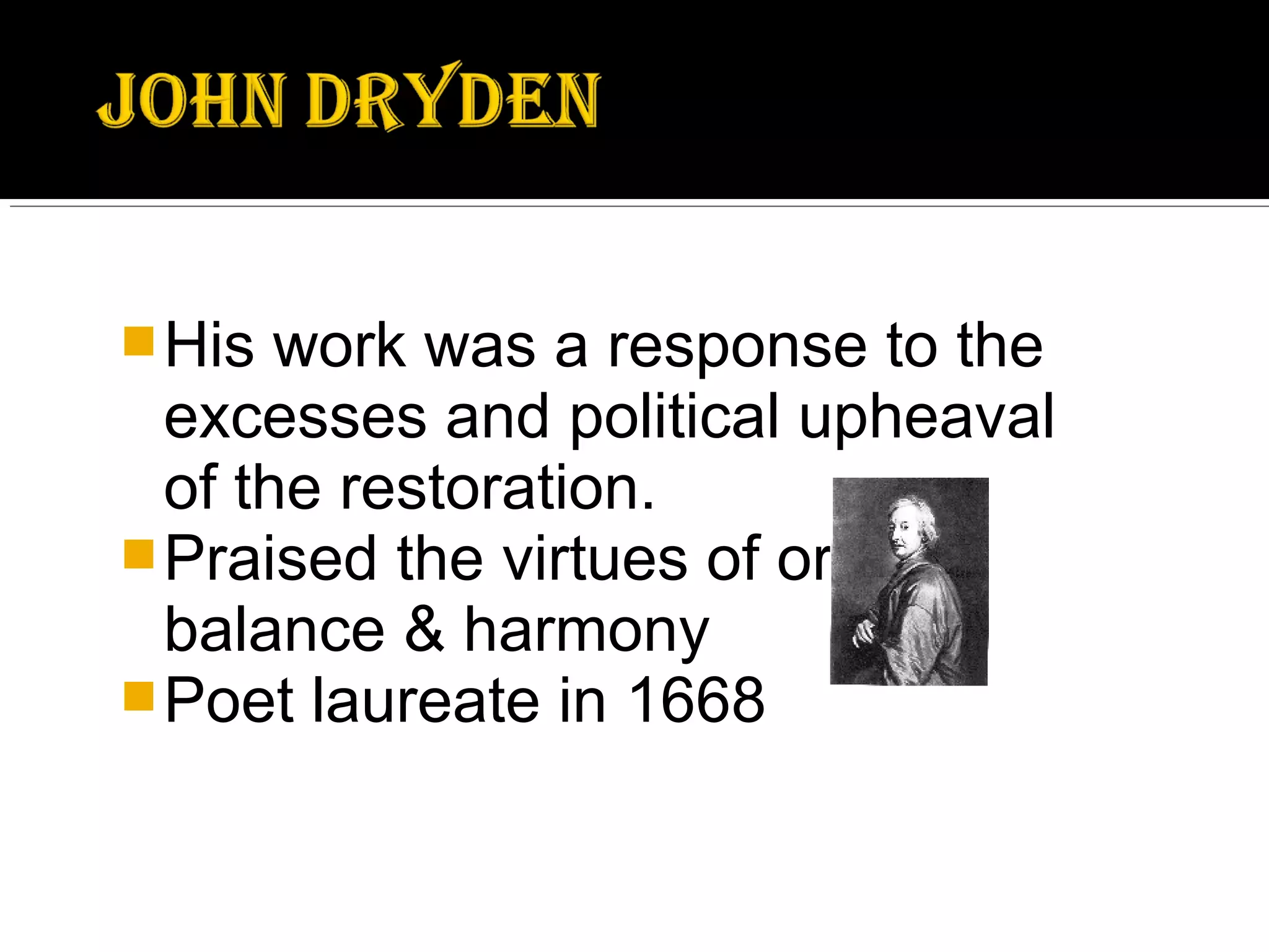 2 restoration literature | PPT
