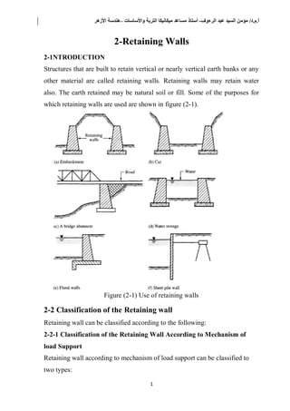 Retaining Walls تصميم الحوائط الساندة .pdf