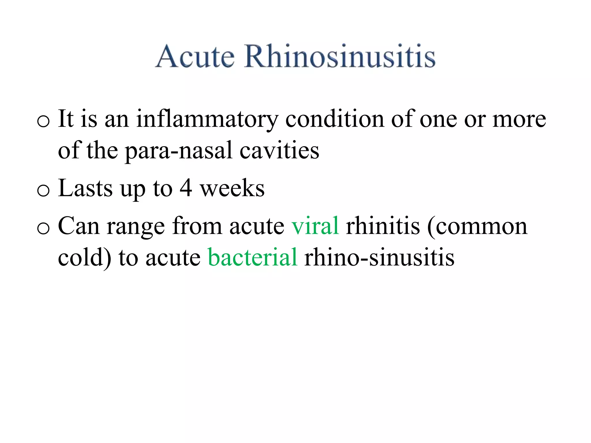 rhinosinusitis | PPTX