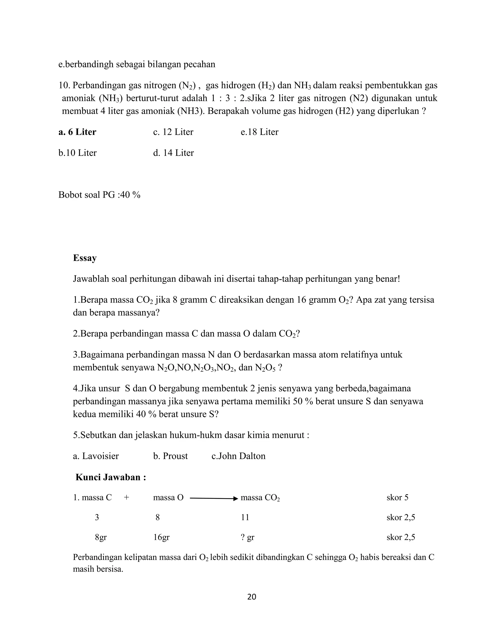2 rpp hukum-hukum dasar kimia | DOCX